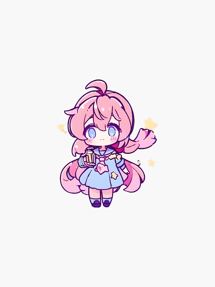 "cute chibi sticker" Sticker for Sale by LadyHyun | Redbubble