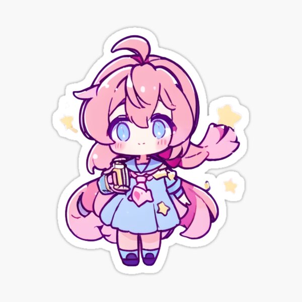 "cute chibi sticker" Sticker for Sale by LadyHyun | Redbubble