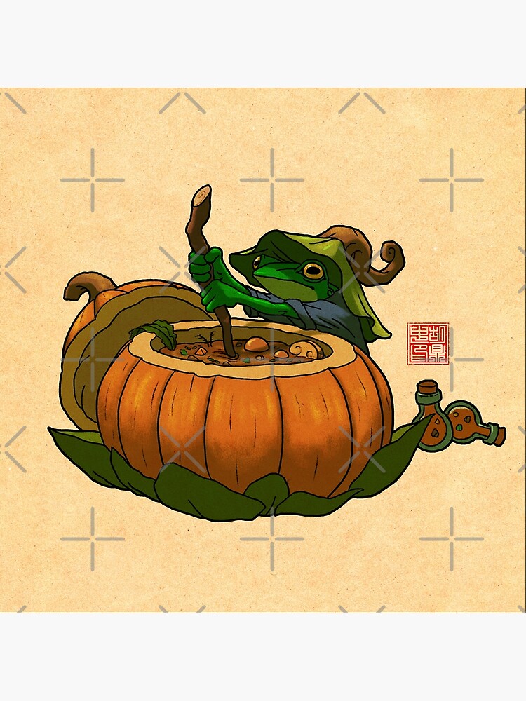 "Halloween potion maker witchy frog no text" Art Print for Sale by ...