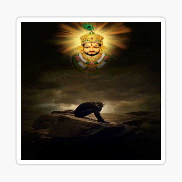 "Khatu shyam ji " Sticker for Sale by The-design24 | Redbubble