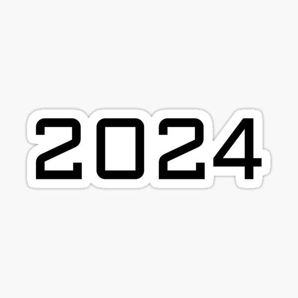 "2024" Sticker for Sale by kripalsutariya | Redbubble