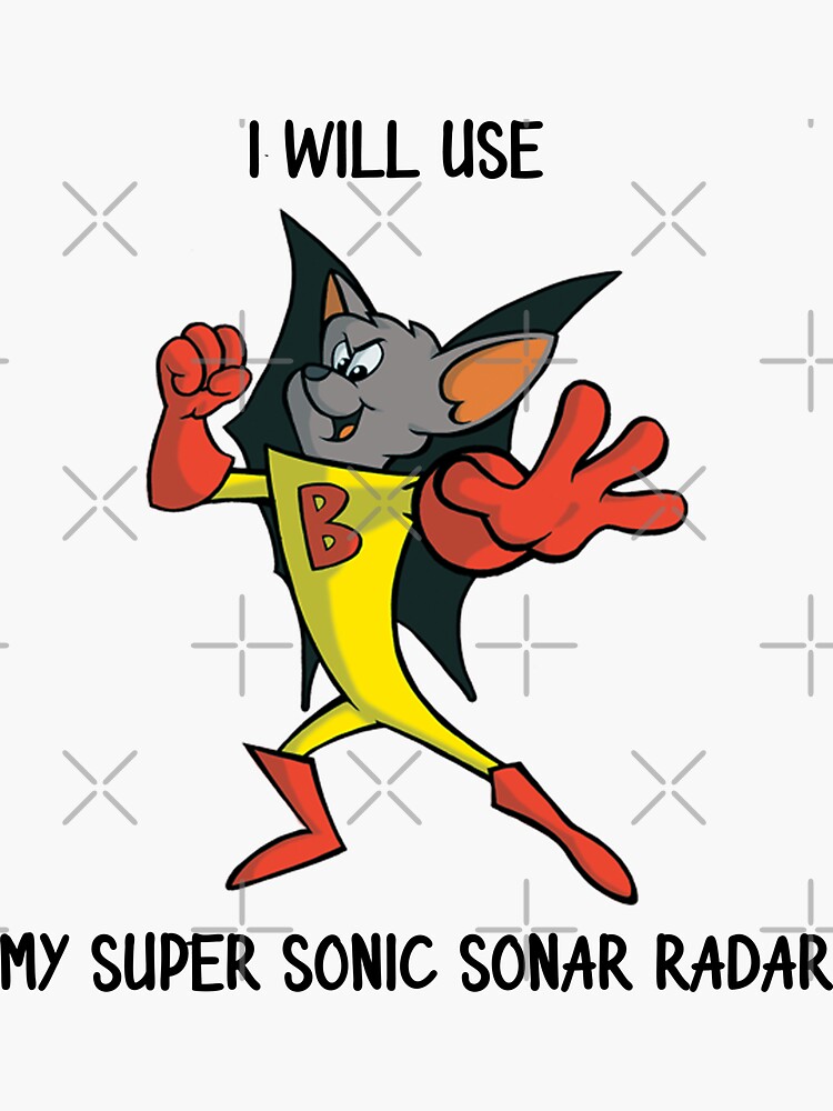 "Batfink-I will use my super sonic sonar radar" Sticker for Sale by Cekusko | Redbubble