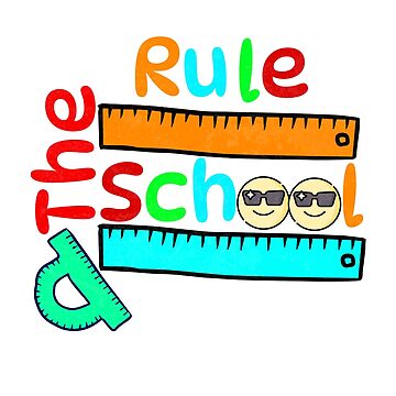 "Rule The School" Sticker for Sale by Motys | Redbubble
