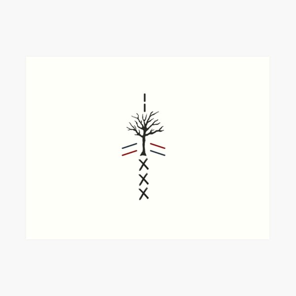 "xxxtentacion tree tattoo" Art Print for Sale by 1xstonee-shop | Redbubble