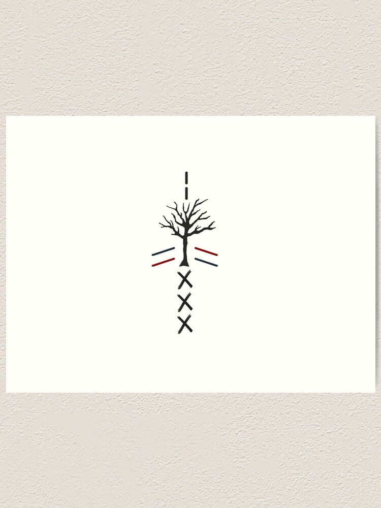 "xxxtentacion tree tattoo" Art Print for Sale by 1xstonee-shop | Redbubble