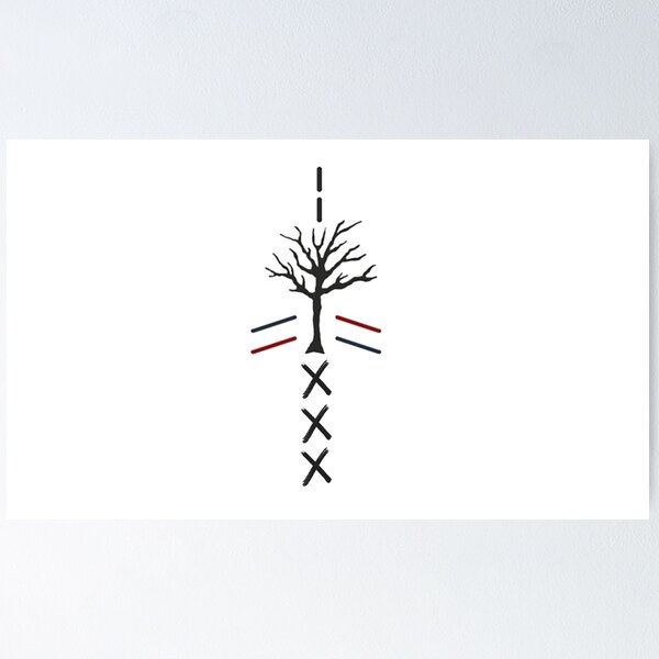"xxxtentacion tree tattoo" Poster for Sale by 1xstonee-shop | Redbubble