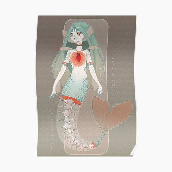 "Mermaid's meat" Poster by BlackBanshee | Redbubble