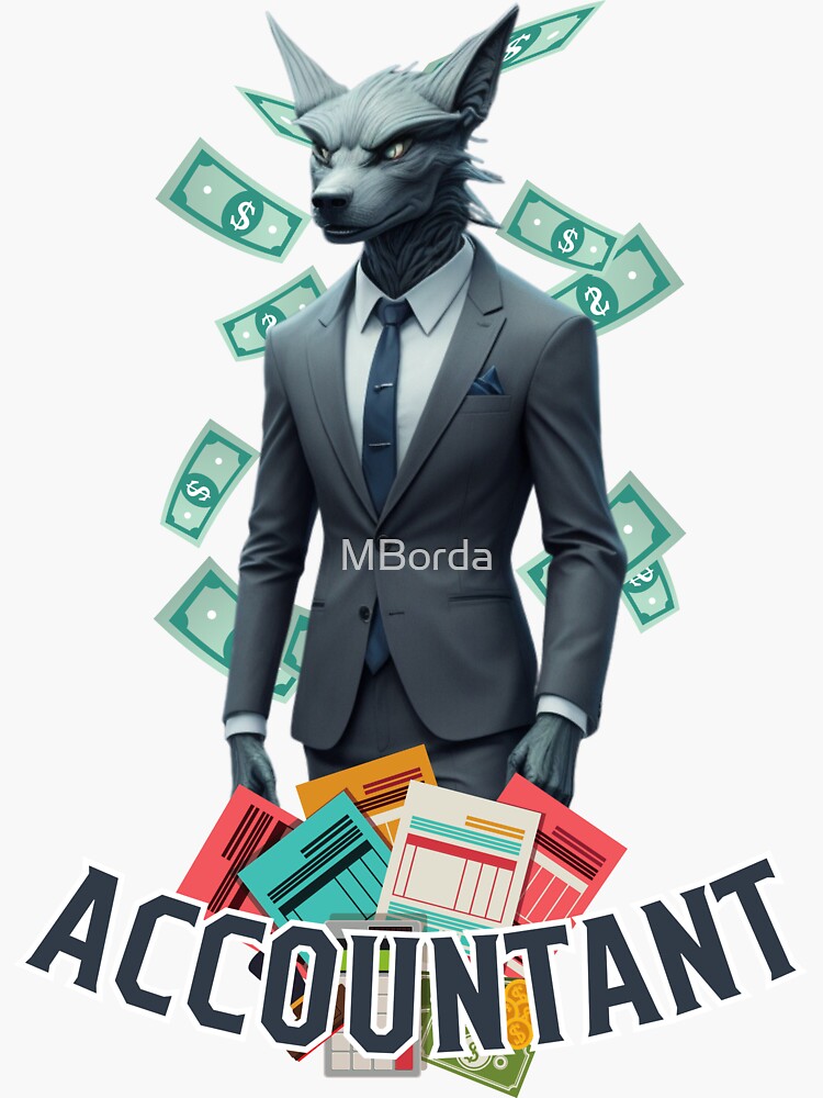 "Accountant" Sticker for Sale by MBorda | Redbubble