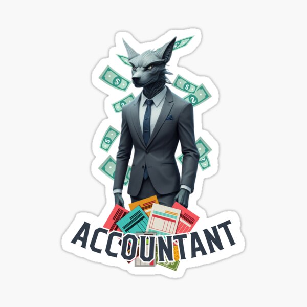 "Accountant" Sticker for Sale by MBorda | Redbubble