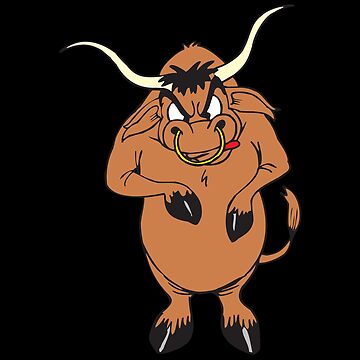 "Angry Bull" Sticker for Sale by Kkorginal | Redbubble