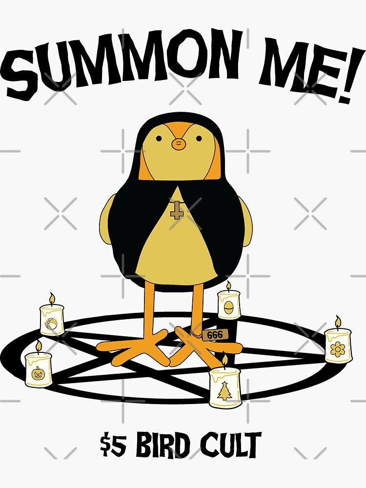 "$5 Bird Cult - Light " Sticker for Sale by thebirdcult | Redbubble