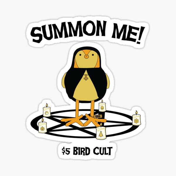 "$5 Bird Cult - Light " Sticker for Sale by thebirdcult | Redbubble