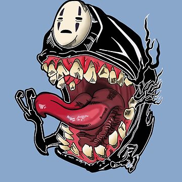 "Transforming Identity: Spirited Away No Face" Sticker by memink ...