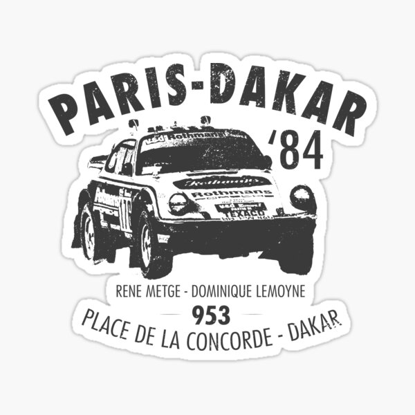 "1984 Paris Dakar Rally" Sticker for Sale by Peter Dials | Redbubble