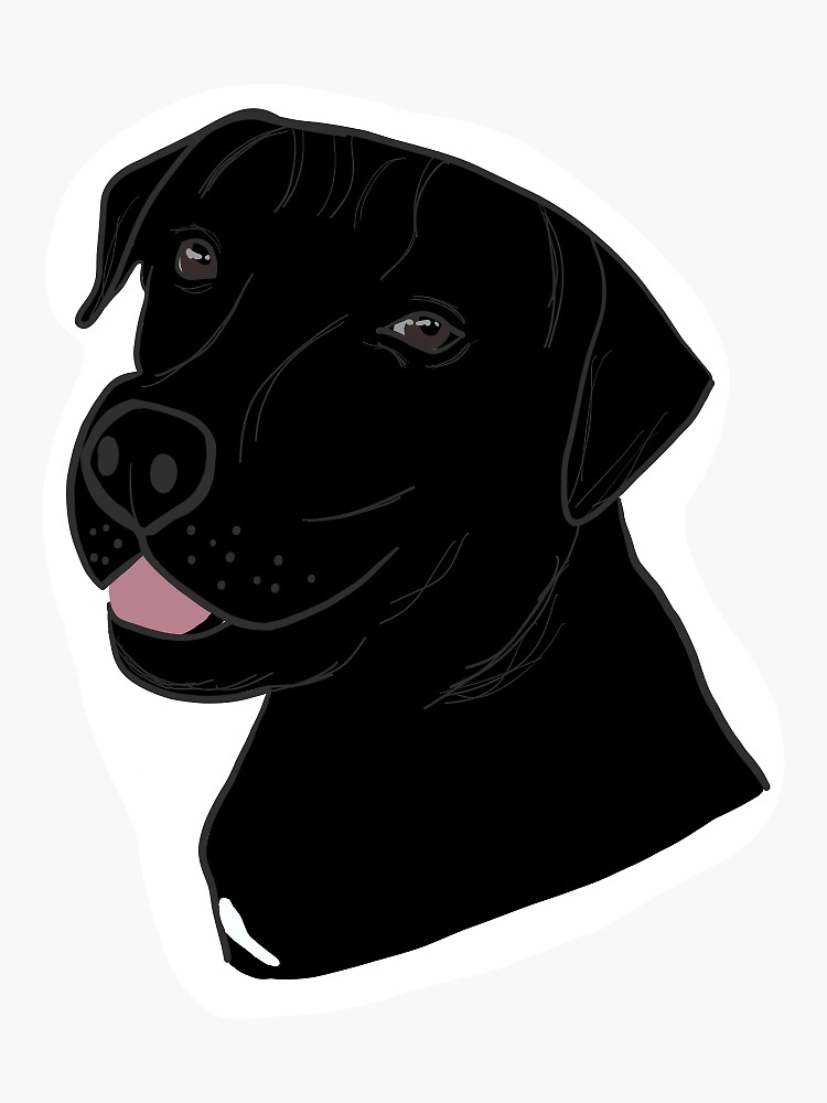 "Black Lab " Sticker for Sale by OliviaO926 | Redbubble