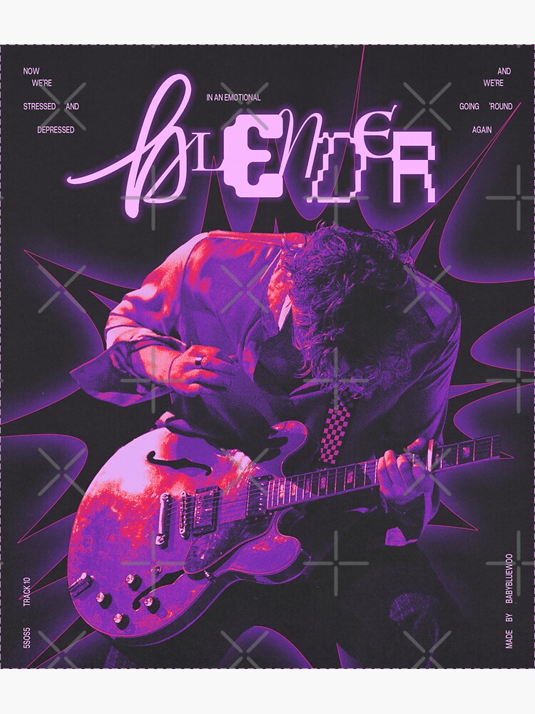 "5sos - Blender" Sticker by babybluewoo | Redbubble