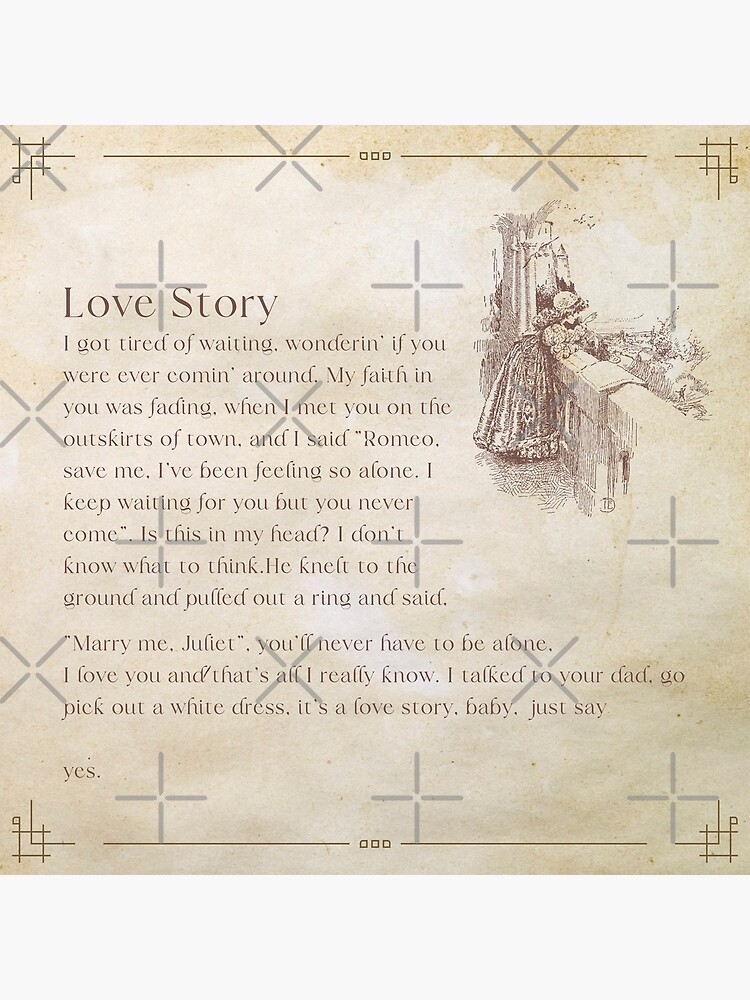 "Love Story letter, Taylor's Version " Poster for Sale by ...