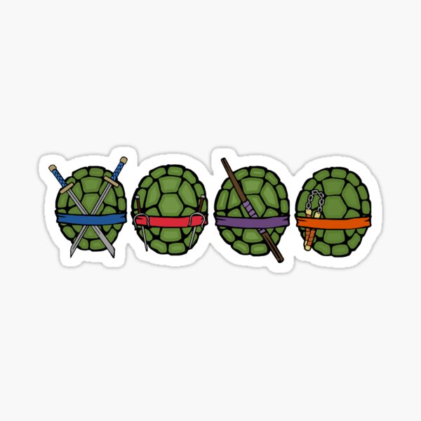"TMNT 4 Brothers" Sticker for Sale by Irishpotato-19 | Redbubble