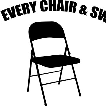 "Folding Chair Club, Folding Chair, Folding Chair funny shirt" Sticker ...
