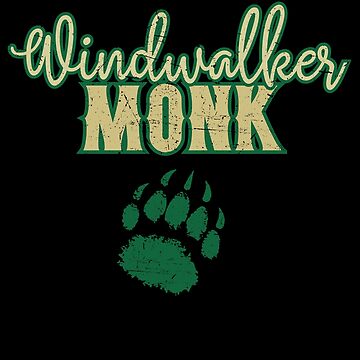 "Windwalker Monk" Sticker for Sale by Legendary Status | Redbubble