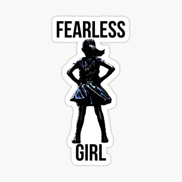 Fearless Girl Stickers | Redbubble