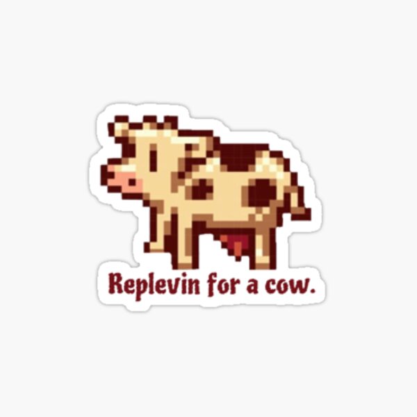 "Replevin for a Cow" Sticker for Sale by TotallyTortious | Redbubble