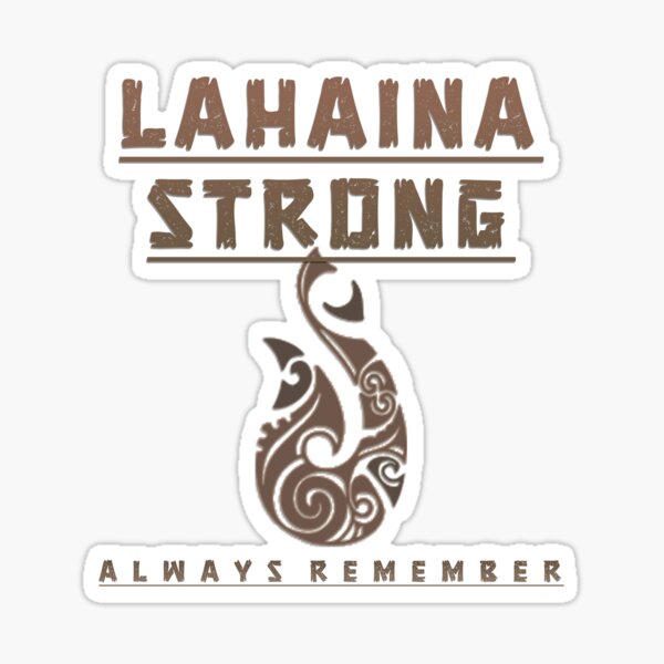 "Lahaina Strong Traditional Fish Hook" Sticker for Sale by JMarielle ...