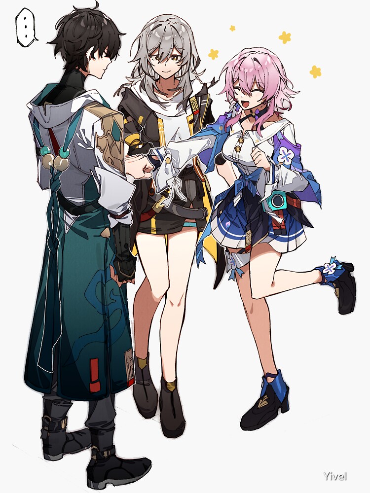 "Astral Express Crew Chilling" Sticker for Sale by Yivel | Redbubble