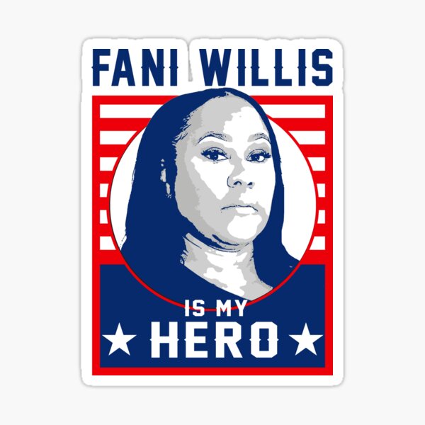 "Fani Willis is my hero" Sticker for Sale by partyfarty | Redbubble