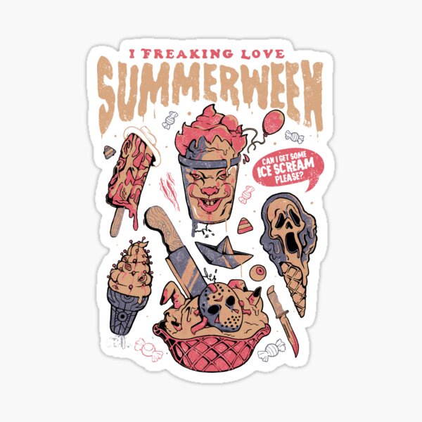 "Summerween" Sticker for Sale by EduEly | Redbubble