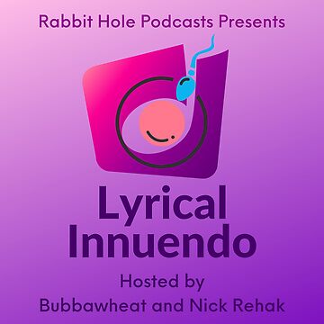 "Lyrical Innuendo Logo" Sticker for Sale by rabbitholepods | Redbubble