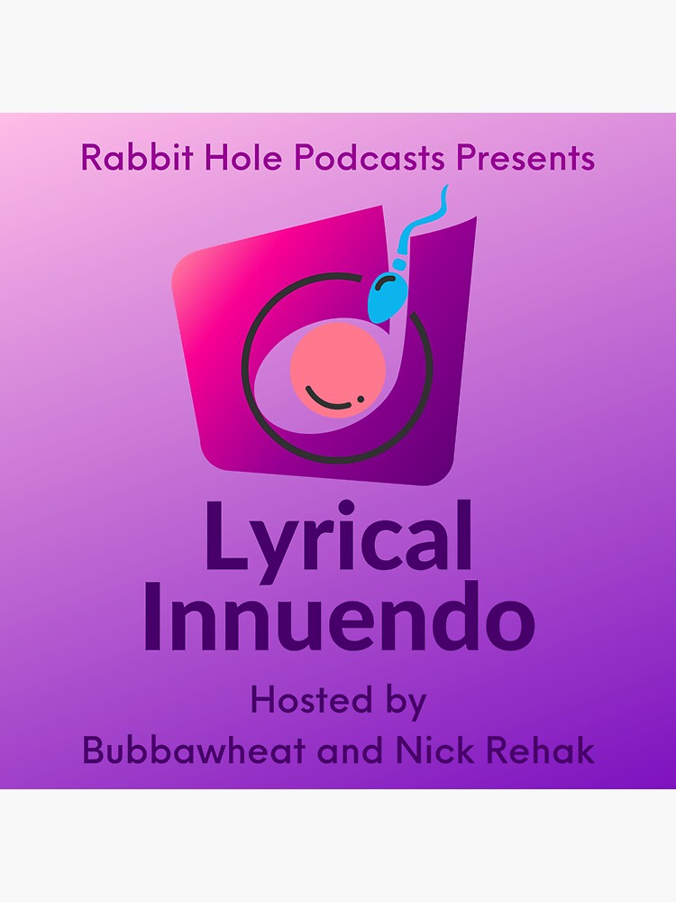 "Lyrical Innuendo Logo" Sticker for Sale by rabbitholepods | Redbubble