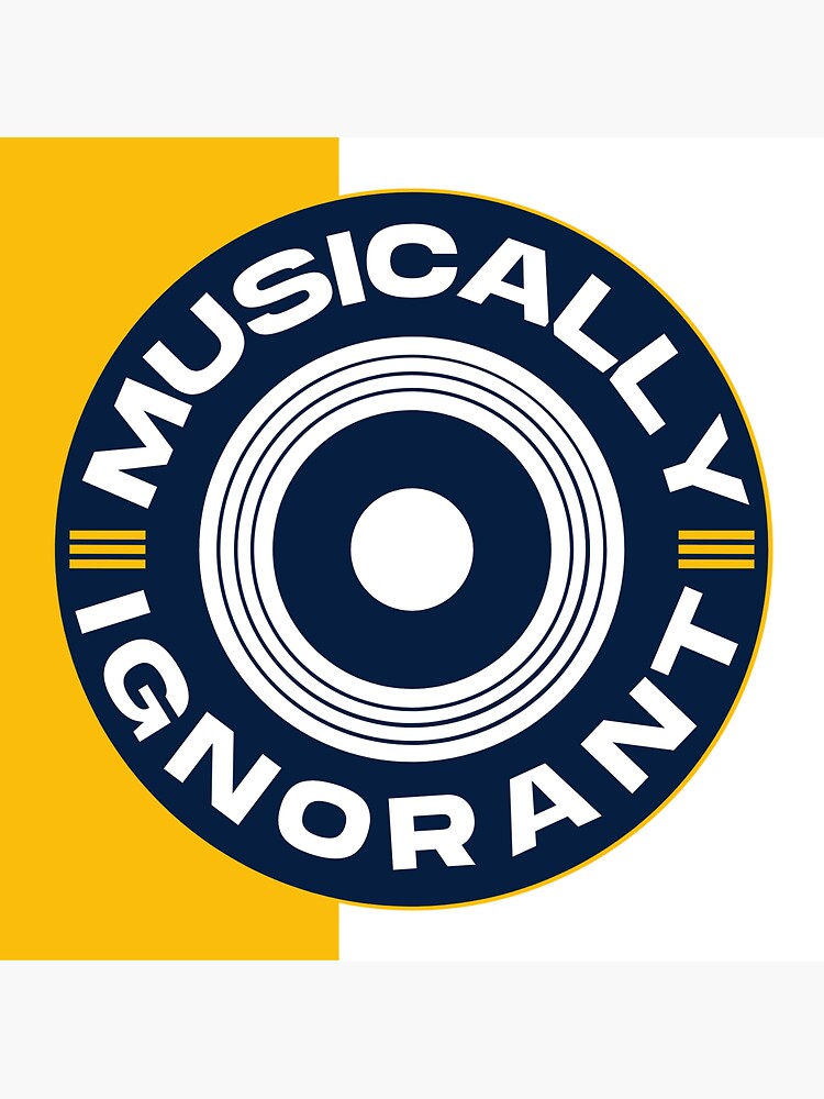 "Musically Ignorant Logo" Sticker for Sale by rabbitholepods | Redbubble