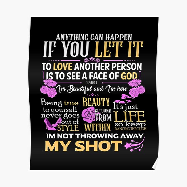 "Broadway Motivational Quotes" Poster by KsuAnn | Redbubble