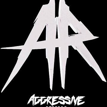 "Aggressive Records" Sticker for Sale by JohnDerry | Redbubble