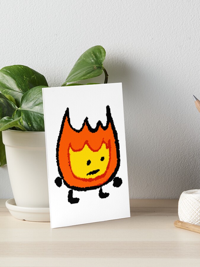 "BFDI Firey " Art Board Print for Sale by mutngaymoi | Redbubble