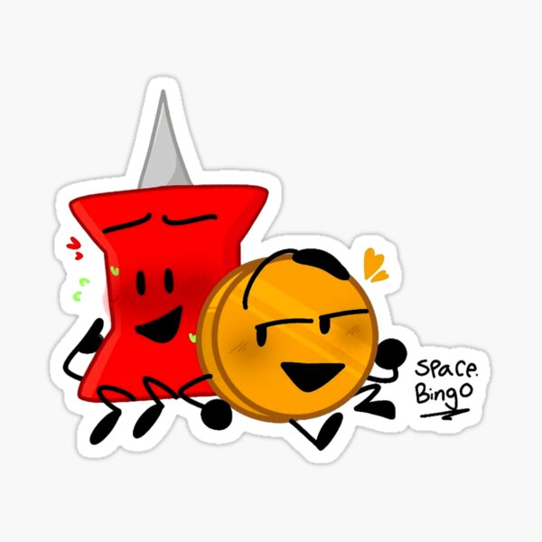 "Pin bfb " Sticker for Sale by mutngaymoi | Redbubble