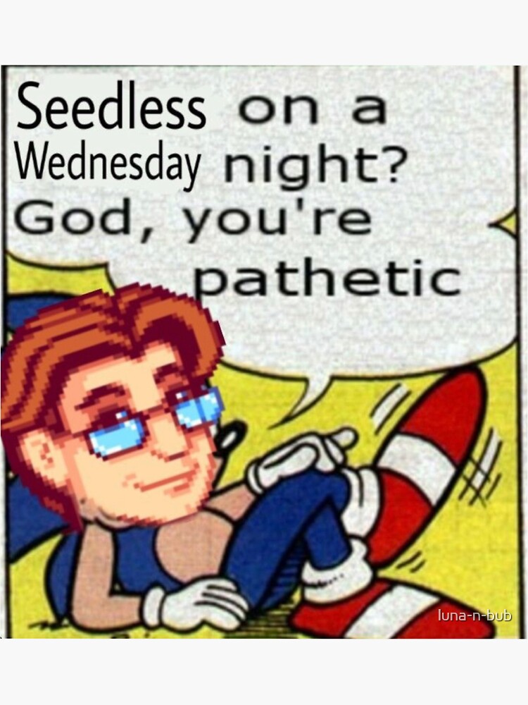 "Stardew Valley Pierre Meme" Sticker for Sale by luna-n-bub | Redbubble