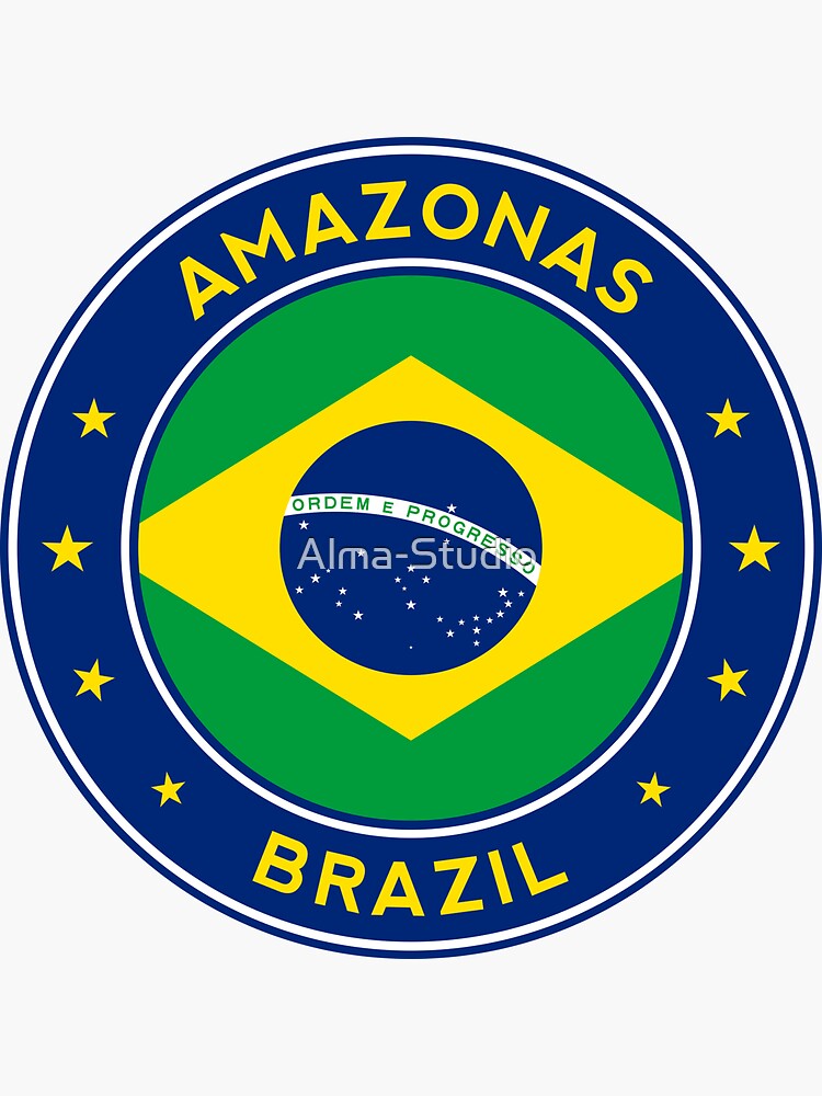 "Amazonas, Brazil" Sticker for Sale by Alma-Studio | Redbubble
