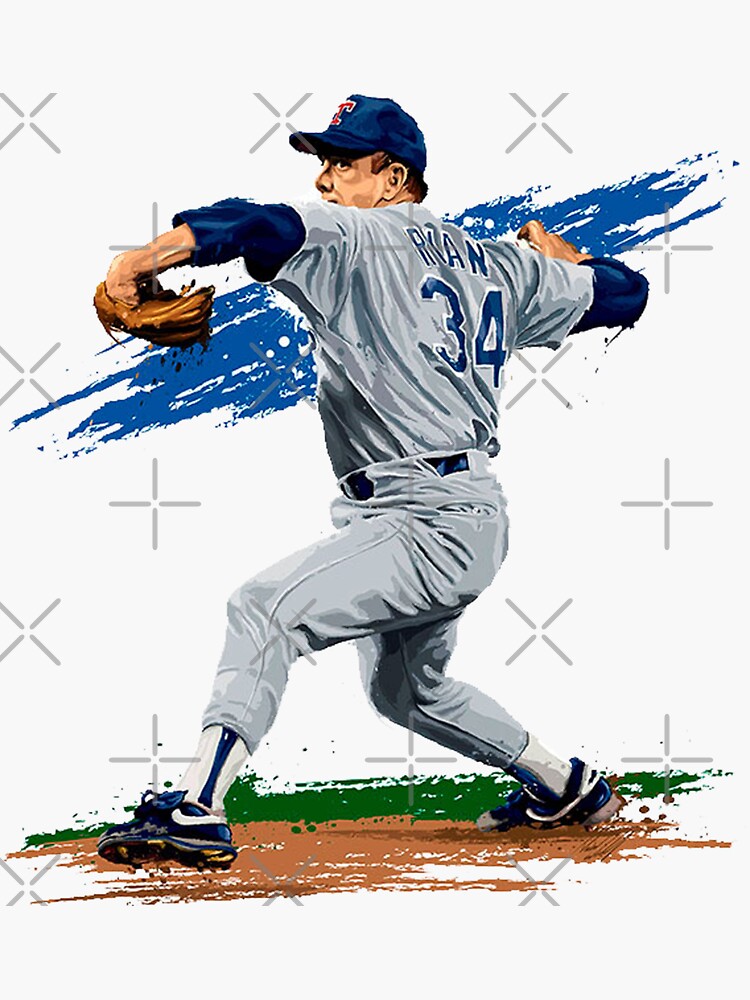 "Nolan Ryan Vintage" Sticker for Sale by Magnoliai | Redbubble