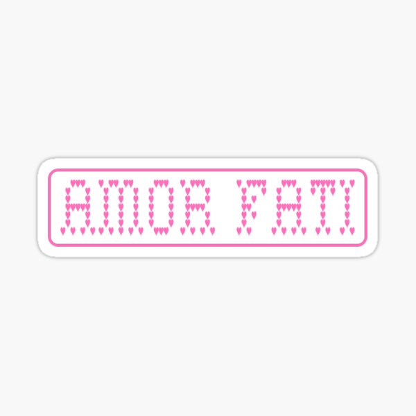 "Amor Fati Love" Sticker for Sale by Psyche Imago | Redbubble