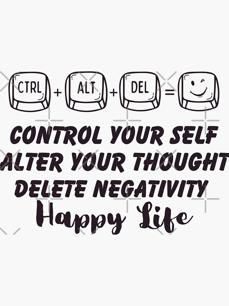 "Ctrl Alt Del. Control Alt Delete" Sticker for Sale by June Designs ...