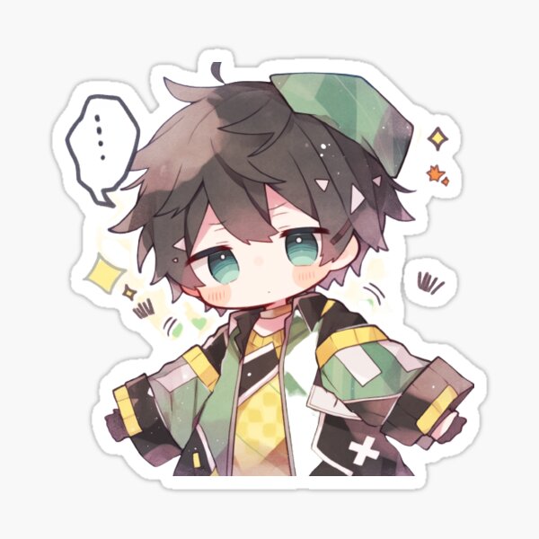 "Chibi Anime Boy" Sticker for Sale by KLYPStickers | Redbubble