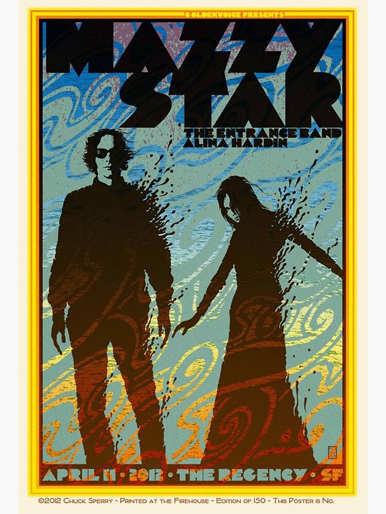 "Mazzy Star Concert" Poster for Sale by dorothyintyr | Redbubble