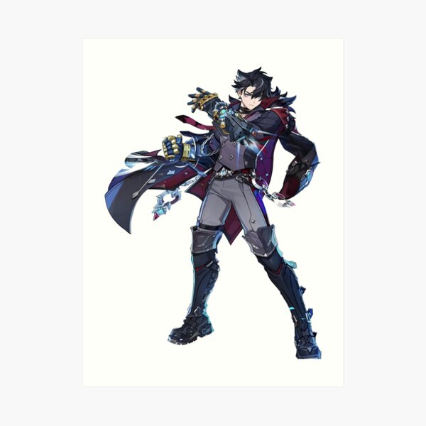 "Wriothesley Genshin Impact" Art Print by bashhonkdesign | Redbubble