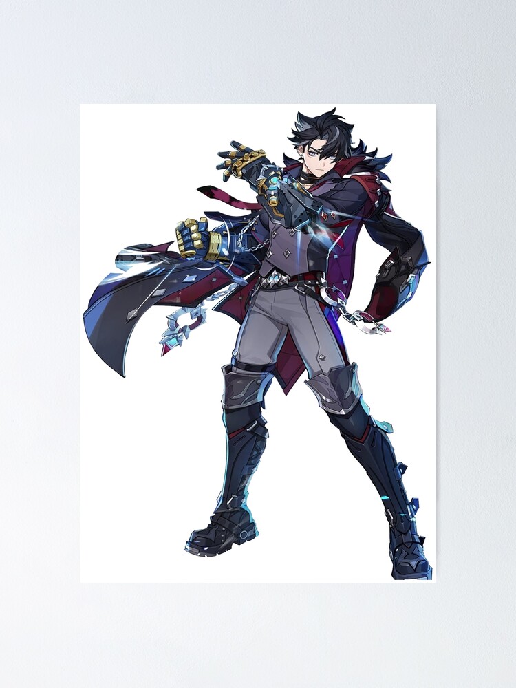 "Wriothesley Genshin Impact" Poster by bashhonkdesign | Redbubble