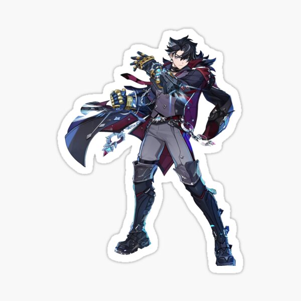 "Wriothesley Genshin Impact" Stickerundefined by bashhonkdesign | Redbubble