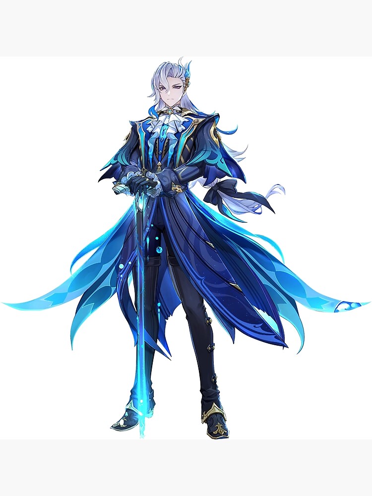 "Neuvillette Genshin Impact" Greeting Card by bashhonkdesign | Redbubble