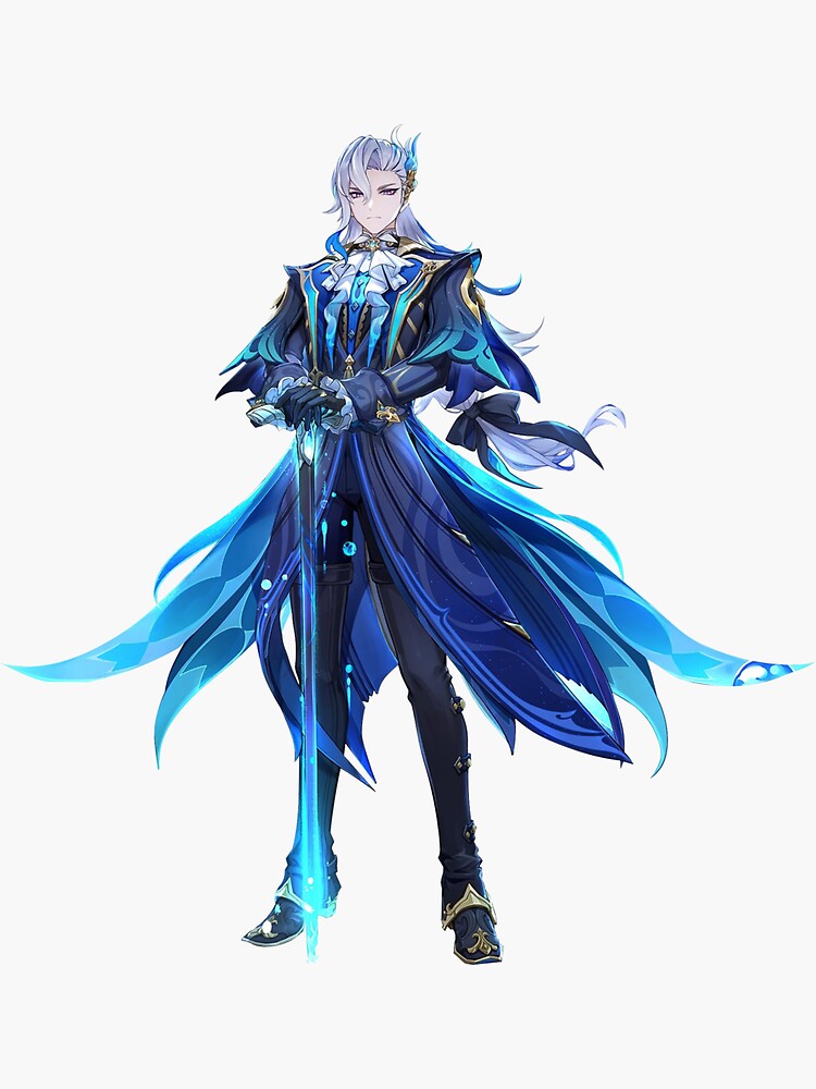 "Neuvillette Genshin Impact" Sticker by bashhonkdesign | Redbubble