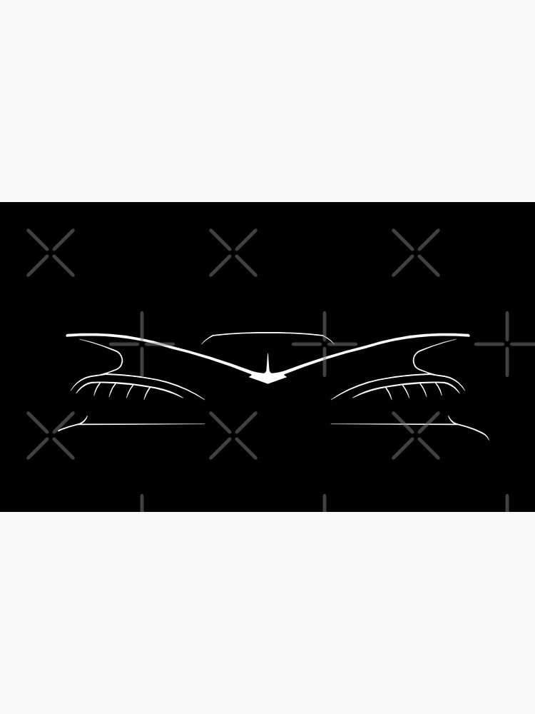 "1959 Impala - rear stencil, white" Poster by mal-photography | Redbubble